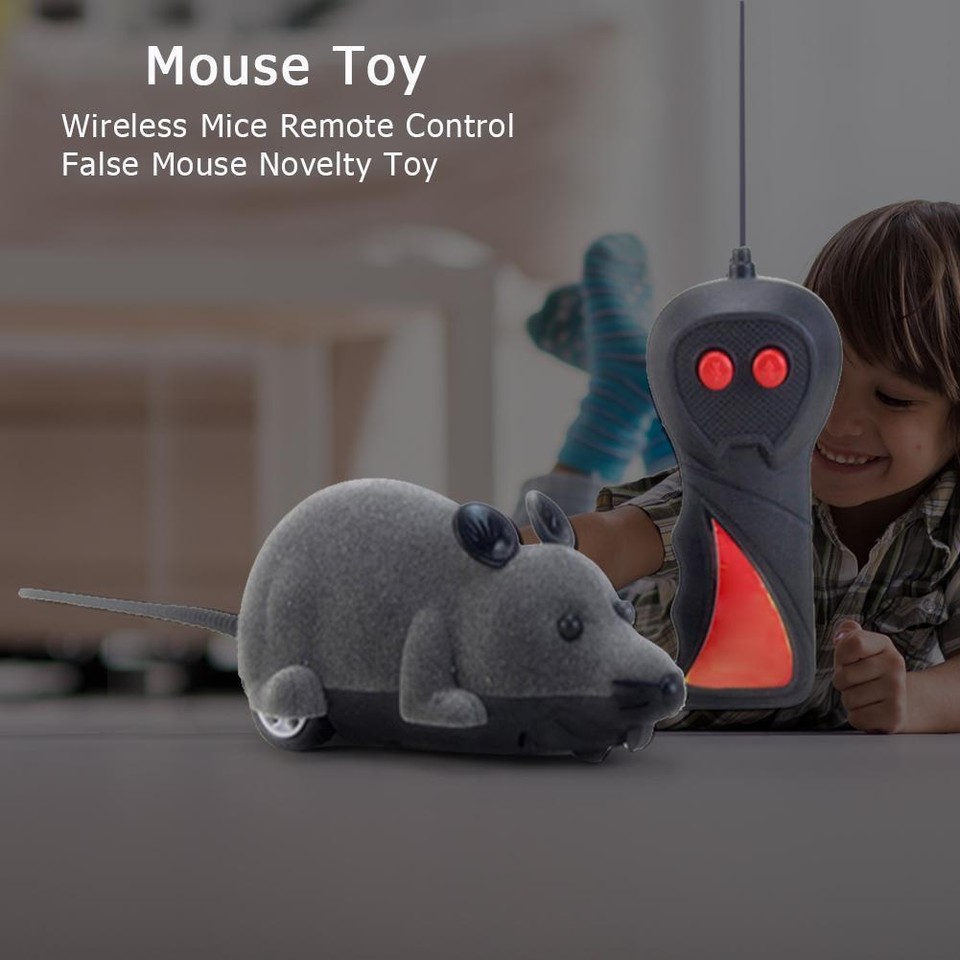 NEW Plastic Wireless Electric RC Rat Mouse Remote Control Pet Cat ...