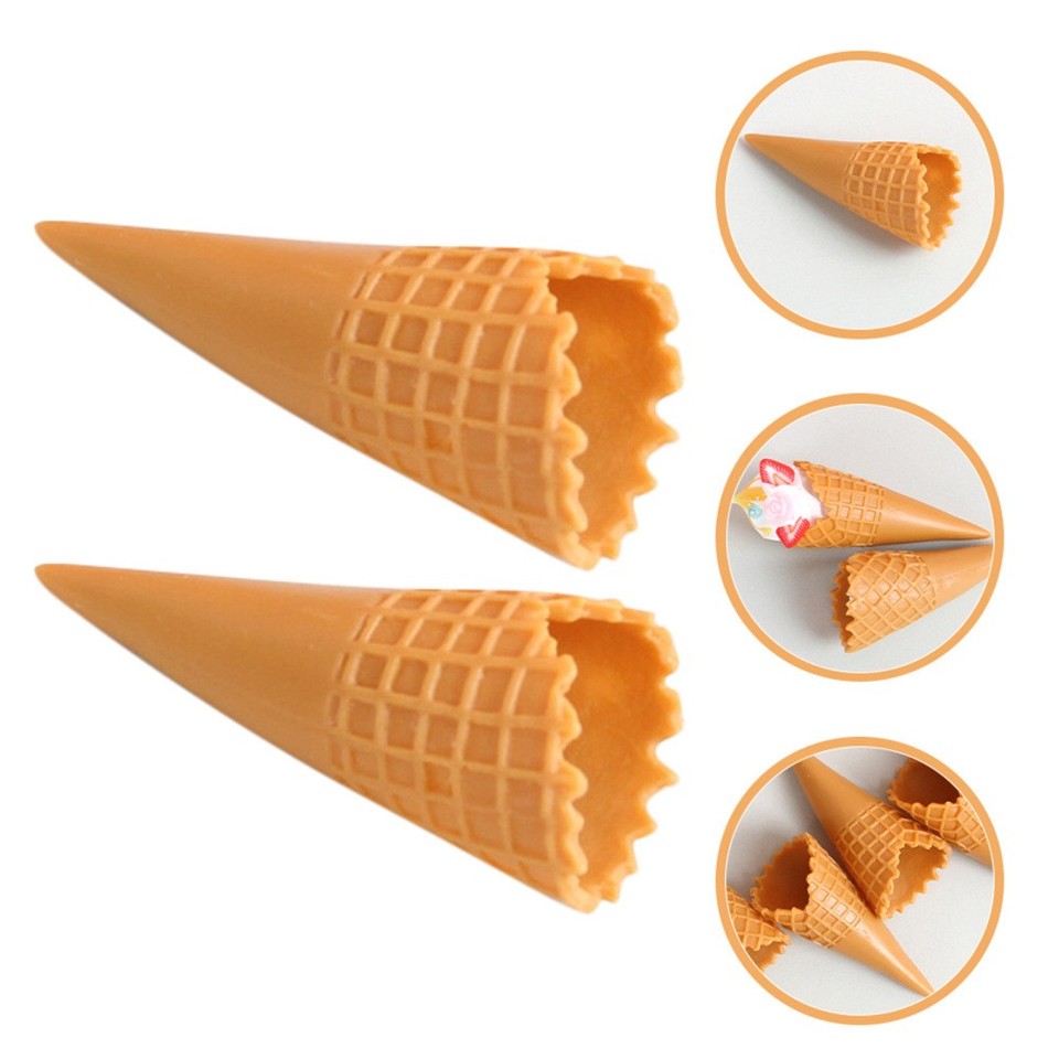 8PCS Simulated Ice Cream Cone Charms Mini Ice Cream Cone Props DIY ...