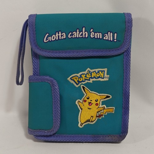 VINTAGE NINTENDO POKEMON GAMEBOY COLOR CARRYING CASE PURPLE TEAL ...