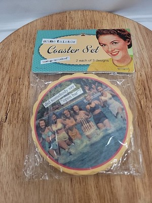 Anne Taintor Vintage Revisited Funny Quips Drink Coasters Set Of 6 | eBay