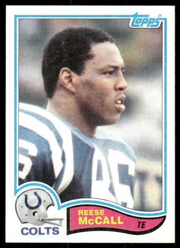 1982 Topps Reese McCall Football Card #18 Baltimore Colts | eBay