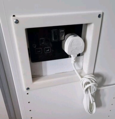 Ikea Pax Wardrobe 13amp Double Socket Plug Surround Panel Tidy Cover ...