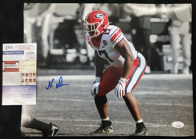 GEORGIA BULLDOGS NAKOBE DEAN AUTOGRAPHED SIGNED 11x14 PHOTO JSA COA | eBay