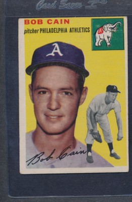 1954 Topps #061 Bob Cain Athletics VG *605 | eBay
