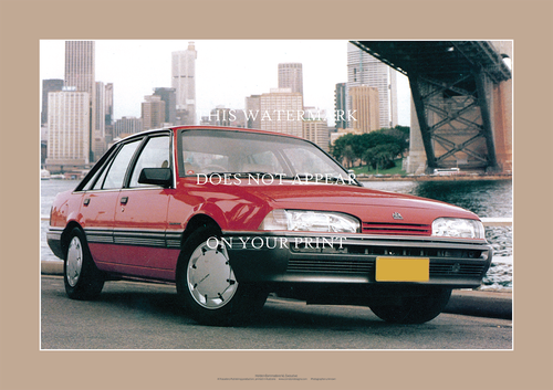 Holden Commodore VL Executive Art Print – 1986-88 Sydney Harbour– 2 ...