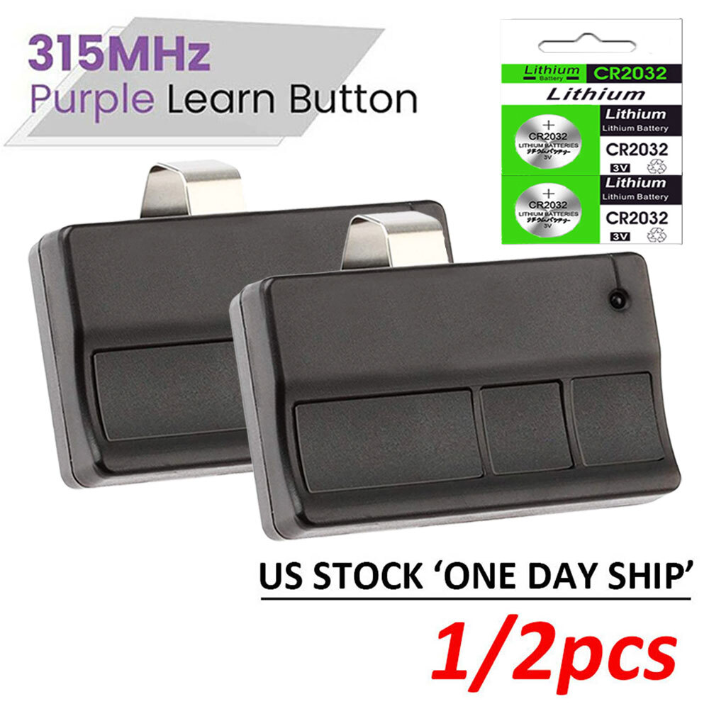 For Liftmaster Chamberlain Garage Door Opener Control Remote Purple ...