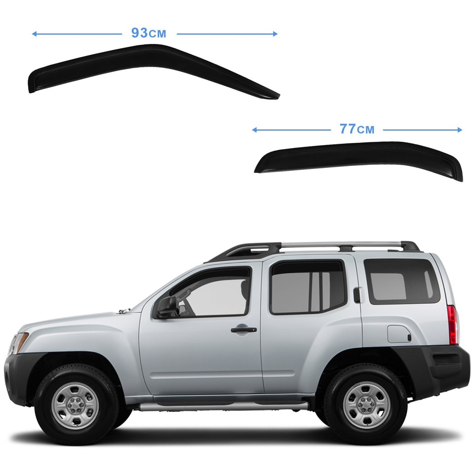Window Visor Vent Rain Shades Guards Deflectors For 2000-2004 Nissan ...