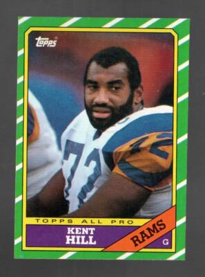 1986 Topps Kent Hill Los Angeles Rams #82 Near Mint or Better | eBay