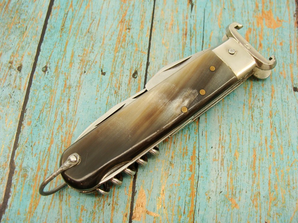 VINTAGE ITALIAN ROSTFREI SPORTSMAN SHOTSHELL EXTRACTOR POCKET KNIFE ...