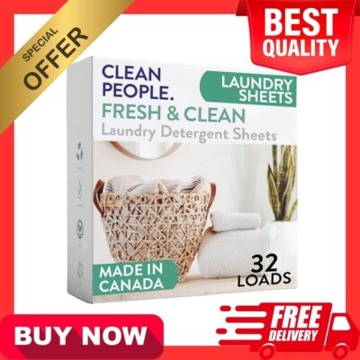 Clean People Laundry Detergent Sheets - Recyclable Packaging ...
