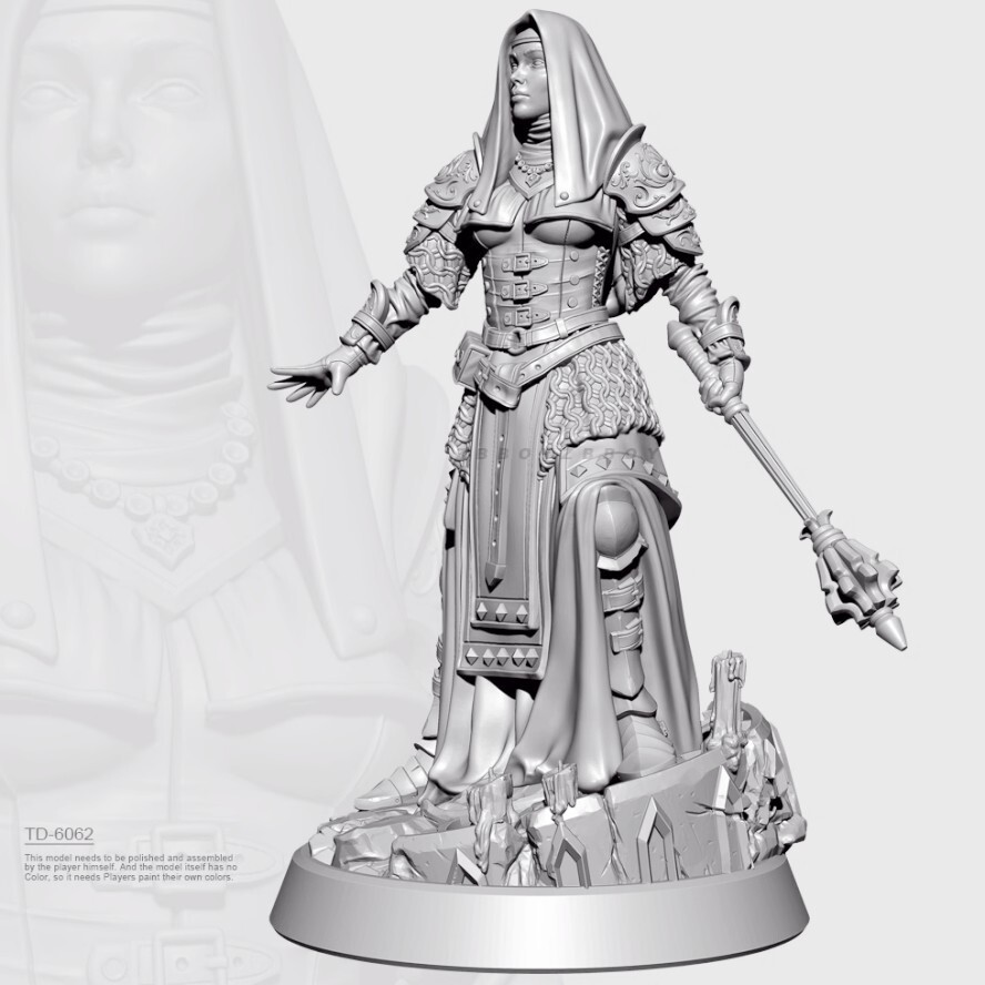1/24 resin figures model Yin Lun Hou Jie Nun Knight 3D Printing ...