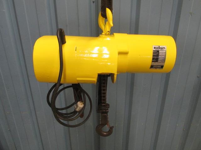 Budgit 113454-44 Electric Roller Chain Hoist 1 Ton 2000 Lbs 1 PH 10 ...