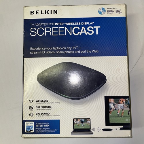 Belkin ScreenCast TV Adapter for Intel Wireless computer Display Full ...