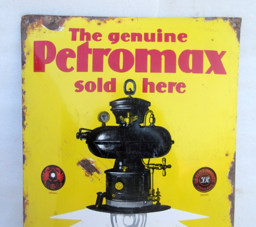 Antique Old Rare Petromax Lantern Sold Here Porcelain Enamel Sign Board ...