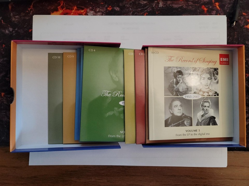The Record of Singing Volume 5 - 10 CD Boxset EMI Classics ...