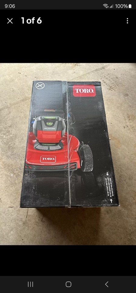 Toro 21466 22” Lawn Mower 60v Bat/ Charger. Self Propelled Mower. New ...