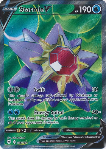 Starmie V (Full Art) - 166/189 Ultra Rare Astral Radiance NM Pokemon ...