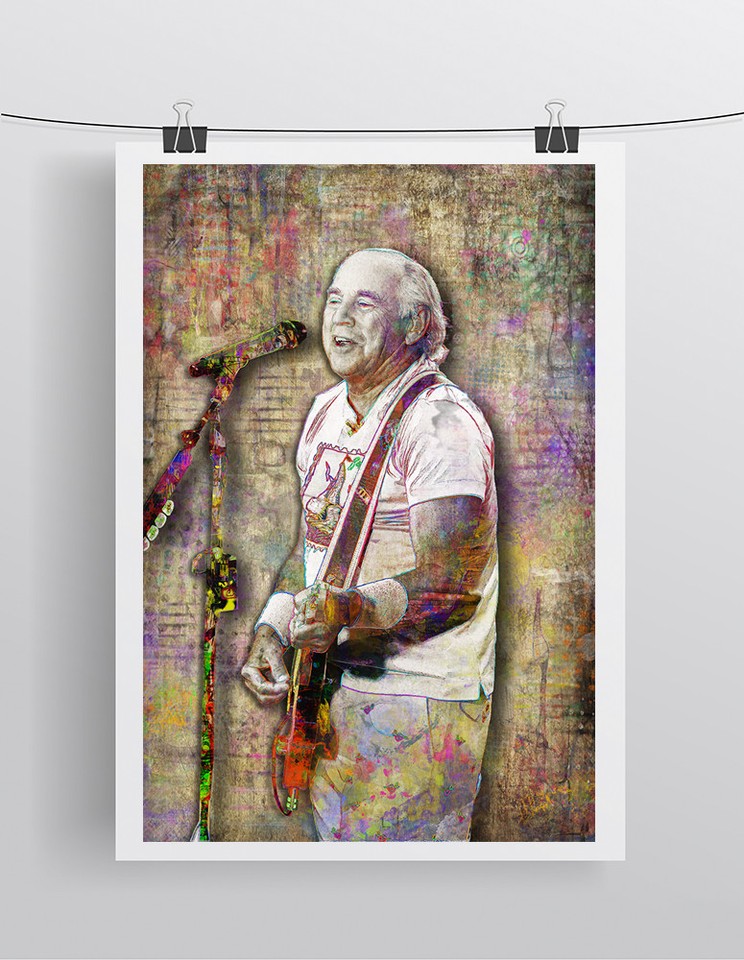JIMMY BUFFETT 16x20in Poster, Jimmy Buffett Tribute POP Art Print Free ...