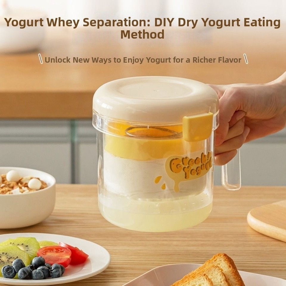 Fine Mesh Yogurt Separation Strainer Thick Yogurt Maker Self-Made ...