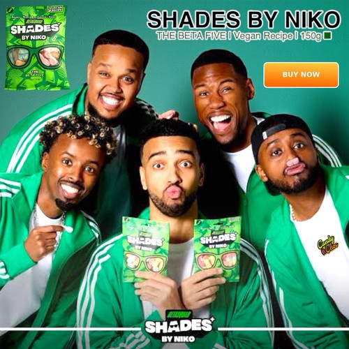 Shades By Niko Beta Five 150g Vegan Gummy Sweets Beta Squad Halal Candy ...