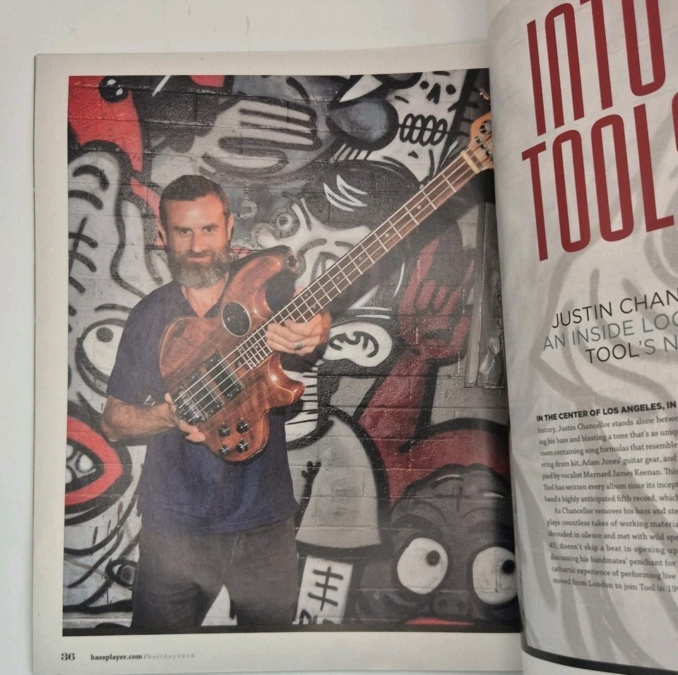 Bass Player Magazine Vol 27 Number 13 Holiday 2016 Justin Chancellor ...