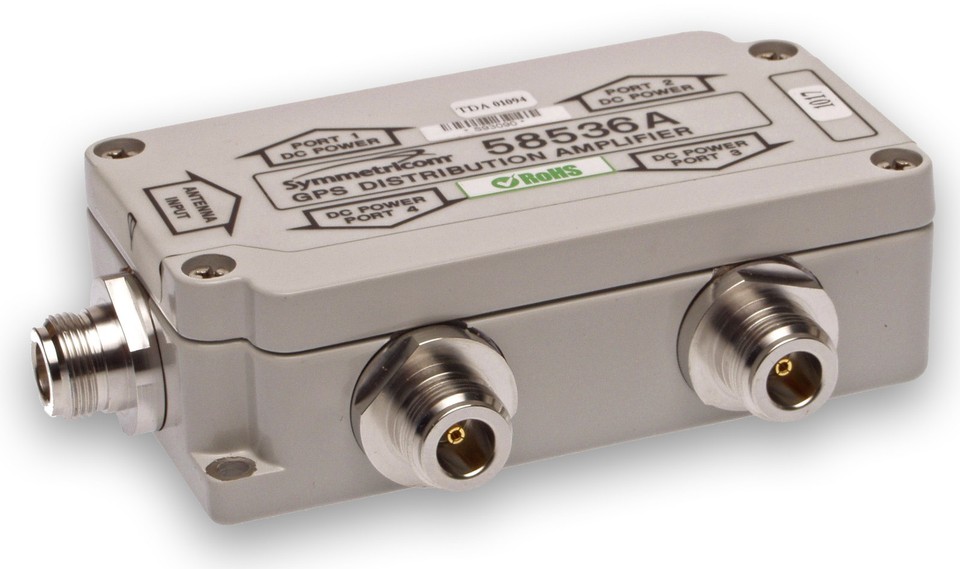 Symmetricom 58536A GPS 1x4 4-Way Active Antenna Signal Splitter Divider ...