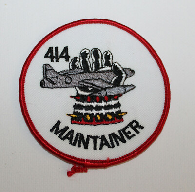 CAF RCAF Airforce 414 Squadron MAINTAINER Jacket Crest / Patch (17890 ...