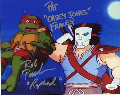 ~~ ROB PAULSEN & PAT FRALEY Authentic Hand-Signed "TMNT" 8x10 Photo ...
