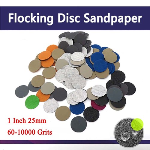 1" Inch 25mm Hook & Loop Sand Paper 60-10000 Grits Disc Flocking ...