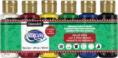 Americana Acrylics Value Pack 6/Pkg Christmas | eBay