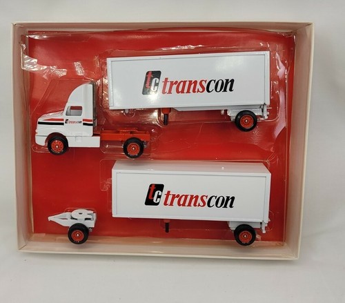 Winross TC Transcon Freight w/ 28' Dbl. Van Trailers. | eBay