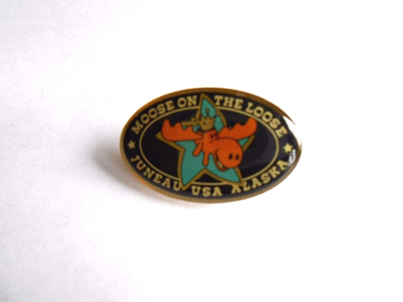 Vintage Moose on the Loose Juneau Alaska Souvenir Pin | eBay