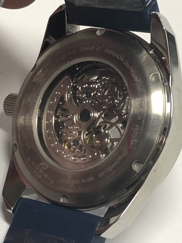 Android Seagull TY2807 21 Jewel Sapphire Crystal Skeleton Movement ...