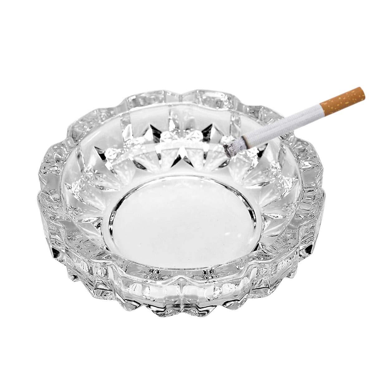 Glass Ashtray Top View RAW Crystal Ashtray – Smoke Loud UK
