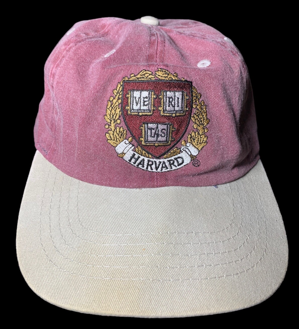 Harvard Crimson Veritas Logo Bay State Apparel Baseba… - Gem