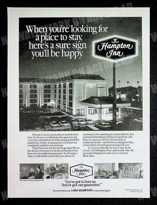 Hampton Inn 1990 Trade Print Magazine Ad Poster ADVERT Hotel Motel | eBay