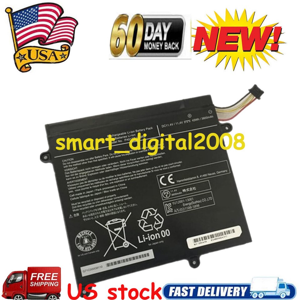 New Replacement Battery PA5137U-1BRS for Toshiba Portege Z10T-A-106 ...