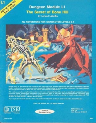 1e L1 The Secret of Bone Hill Advanced Dungeons Dragons AD&D 1st Ed. | eBay