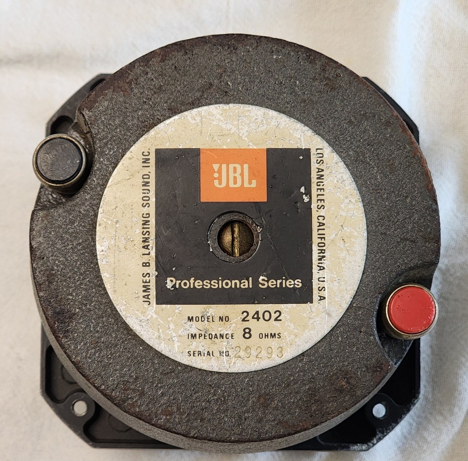 JBL 2402 Bullet Tweeter Alnico 8 0hm | eBay