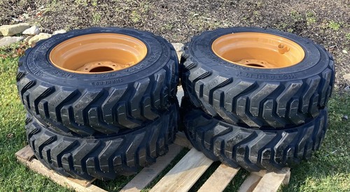 4-HD 10-16.5 SKS-8 Skid Steer Tires/Rims/Wheels for Case 1840,1838,1835 ...