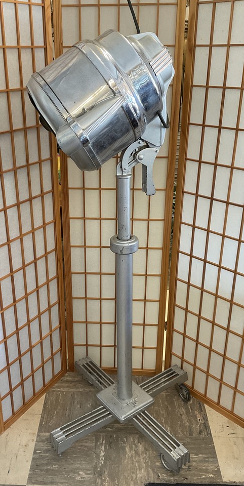 1930s Art Deco Antique Martin Turbinator salon standing chrome hair ...