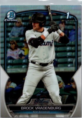 2023 Bowman Draft #BDC-44 Brock Vradenburg Chrome Refractor | eBay