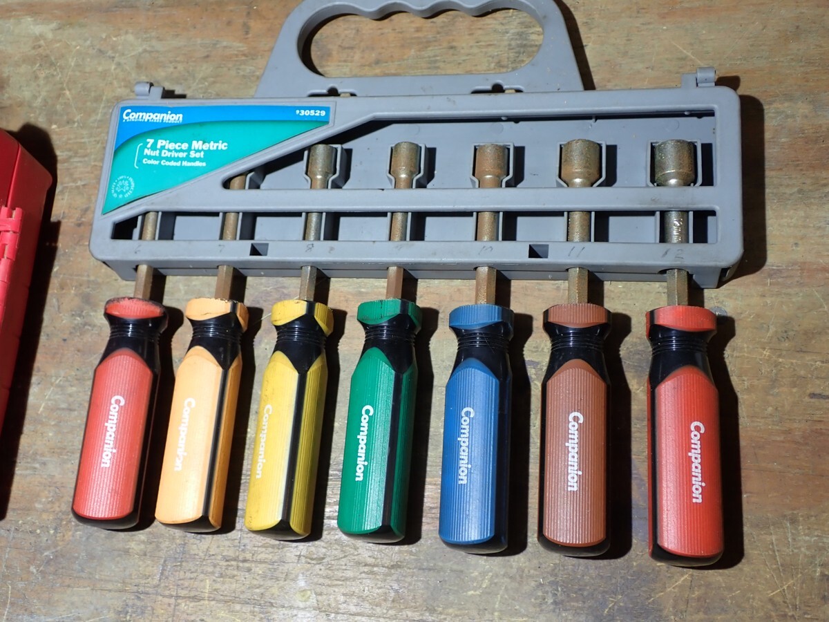 Vintage Companion (Sears) 6 pt. Nut Drivers, Set of 7, Metric Sizes 6 ...