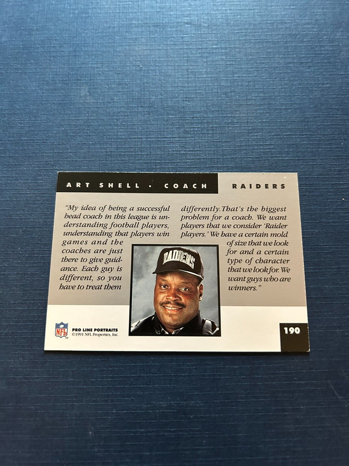 1991 Pro Line Portraits Football Art Shell #190 HOF Set Break NM | eBay