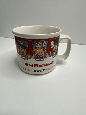 Vintage 1993 WestWood Campbell's Mm Mm Good! Boy And Girl 14oz Soup Cup ...