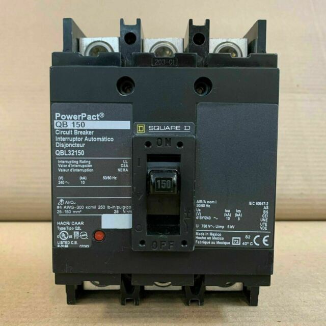 Square D QBL32150 150 A Main Breaker - Gray for sale online | eBay