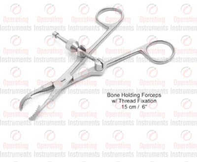 Bone Holding Forceps Thread Fixation 15cm orthopedic instrument | eBay
