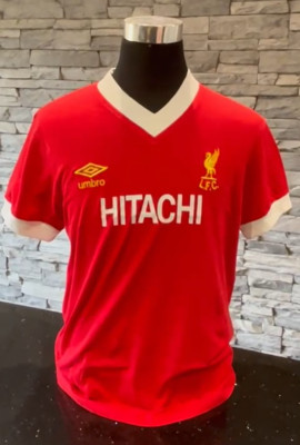 Liverpool FC 1980's Red HITACHI Shirt L | eBay UK