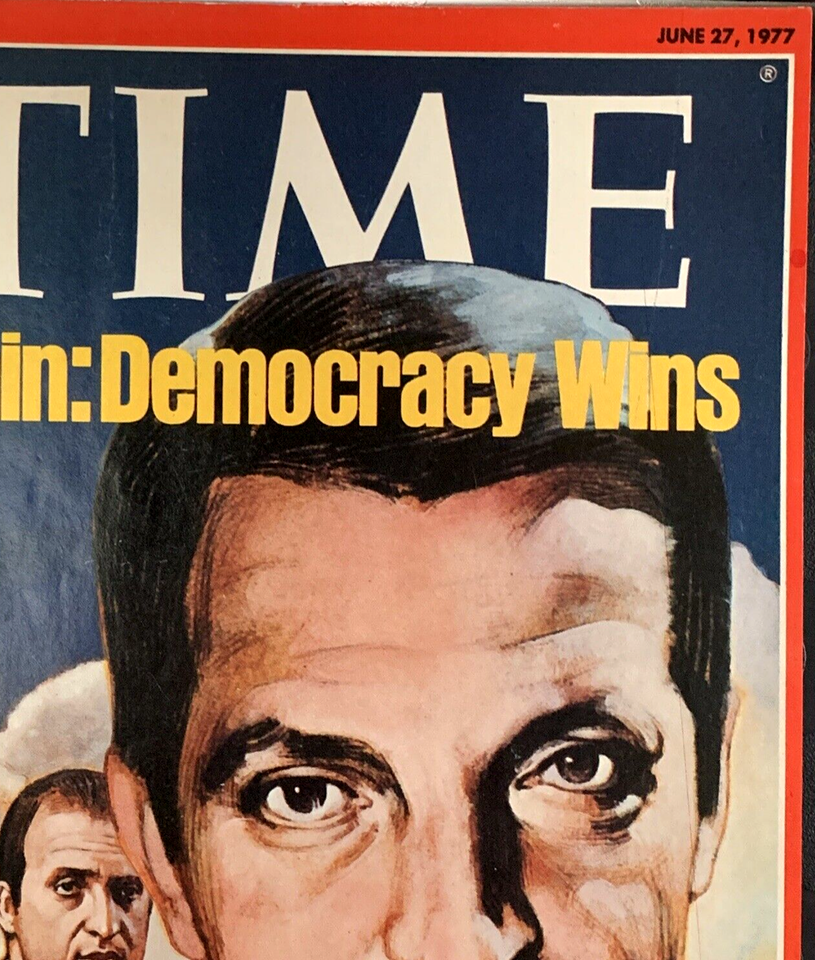 Time Magazine Cover Page Spain: Democracy Wins Wall Art June 27 1977 ...