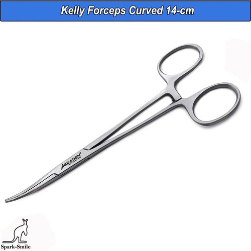 Surgical Kelly Locking Clamps Curved Jaws Hemostatic Artery Toothed ...